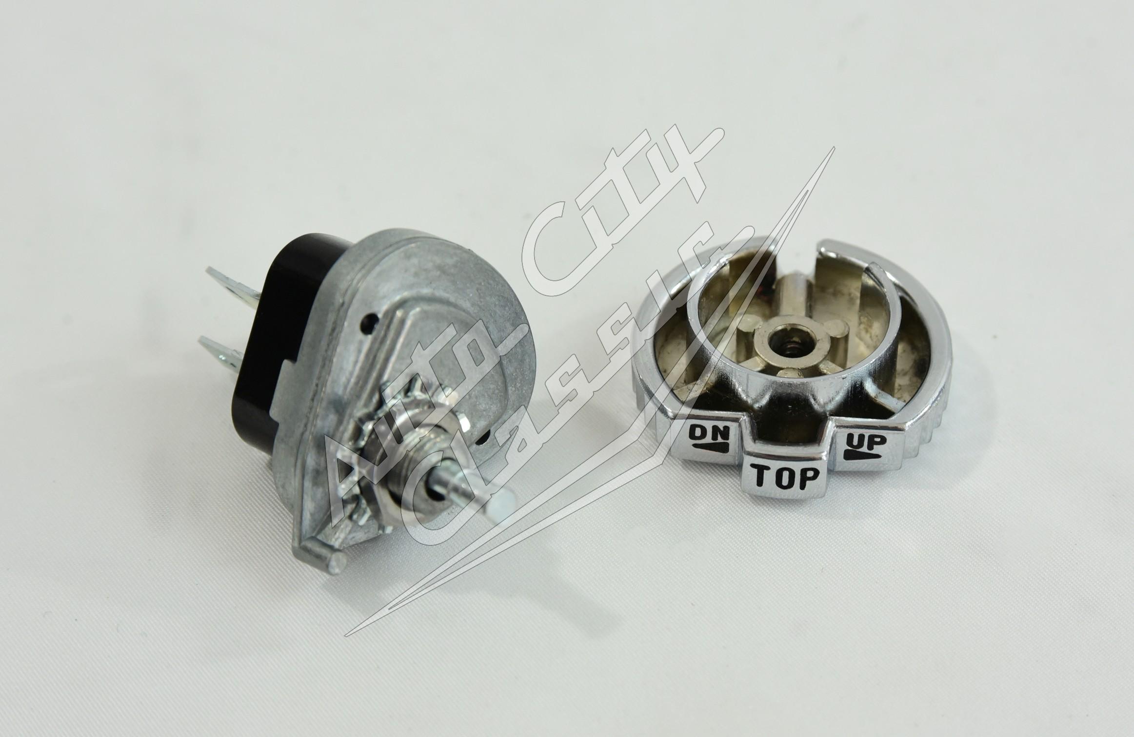 1958-1960 Chevrolet Convertible Top Switch and Knob