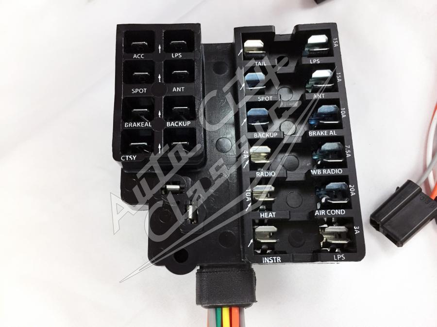 Dash Wiring Harness with Fuse Box 58 Chevy Electrical