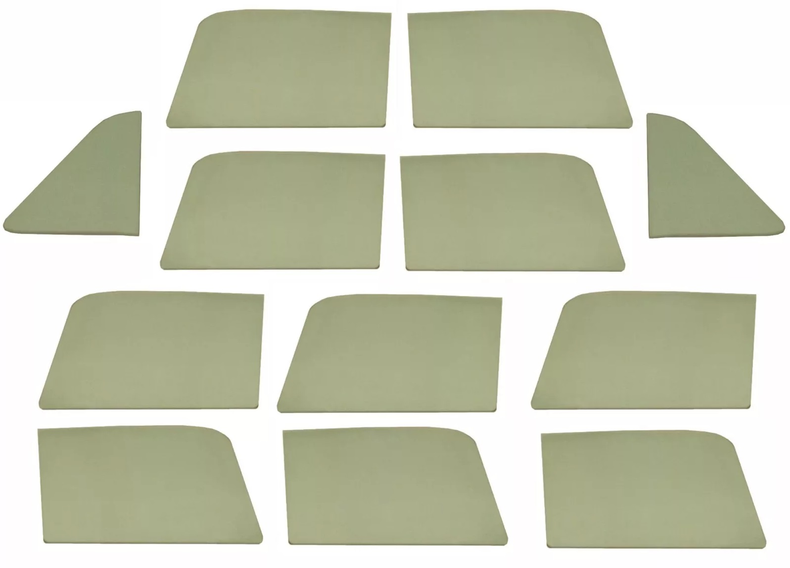 1951-1952 Chevrolet / GMC Suburban Side Glass Set