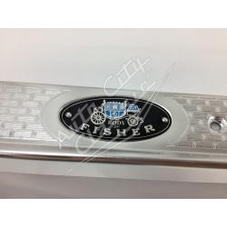 Sill Plates Fisher Body Emblem 1958 Chevrolet Bel Air, Delray, Impala