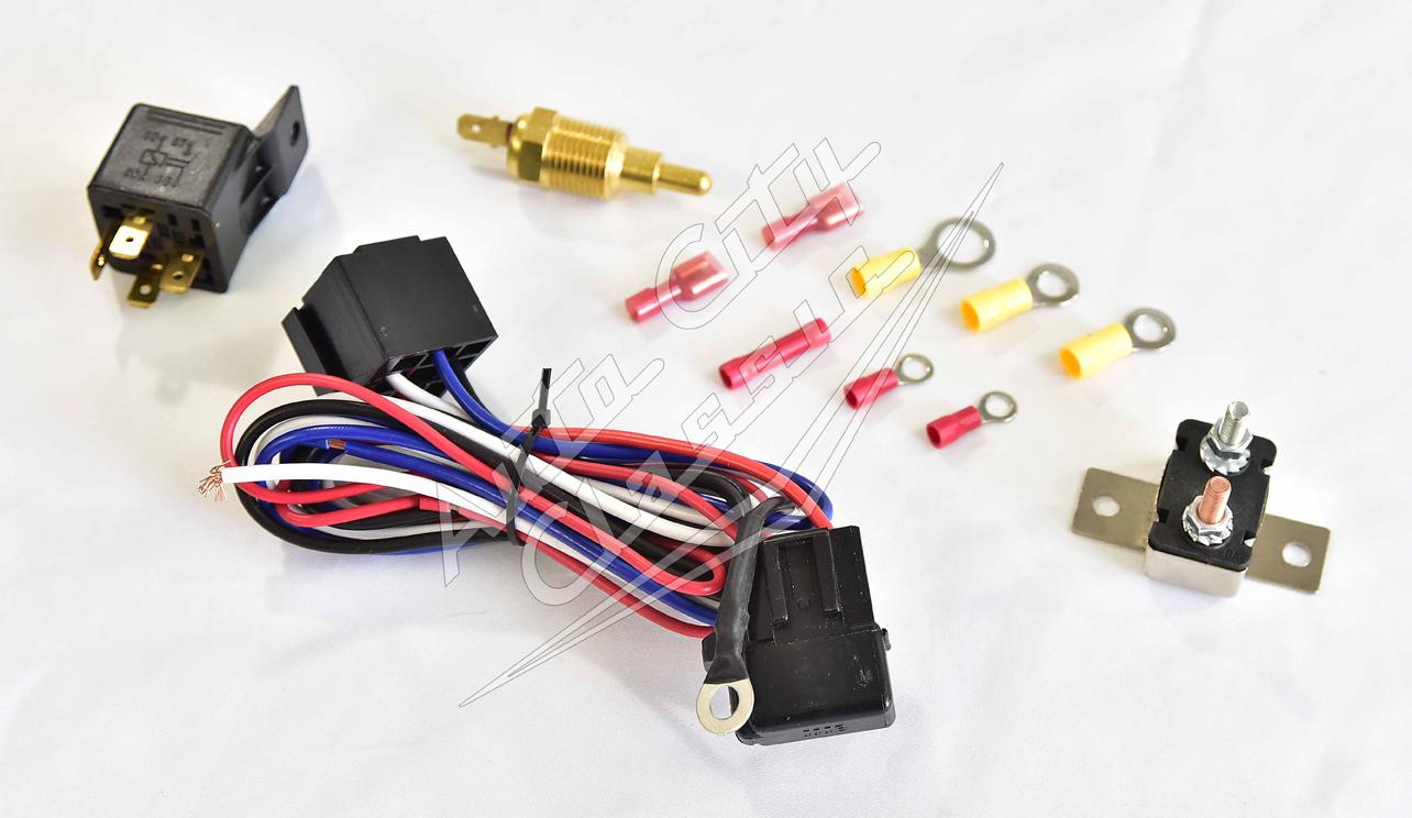 Universal Thermostatic Fan, Controller, Relay, Sensor 30 AMP SH-RELAY ...