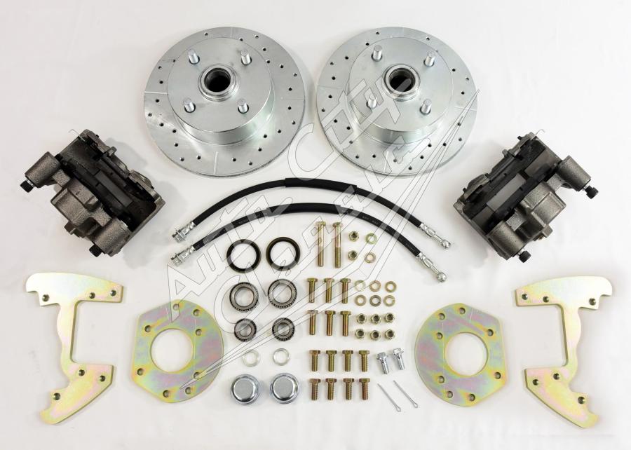 1964-66 Ford Mustang Front Disc Brake Kit 6 cyl 5 lug CYL5L